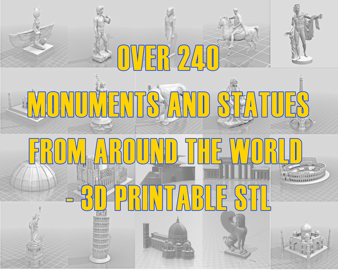 Over 240 Monuments and Statues From Around the World - 3d Printable Stl ...