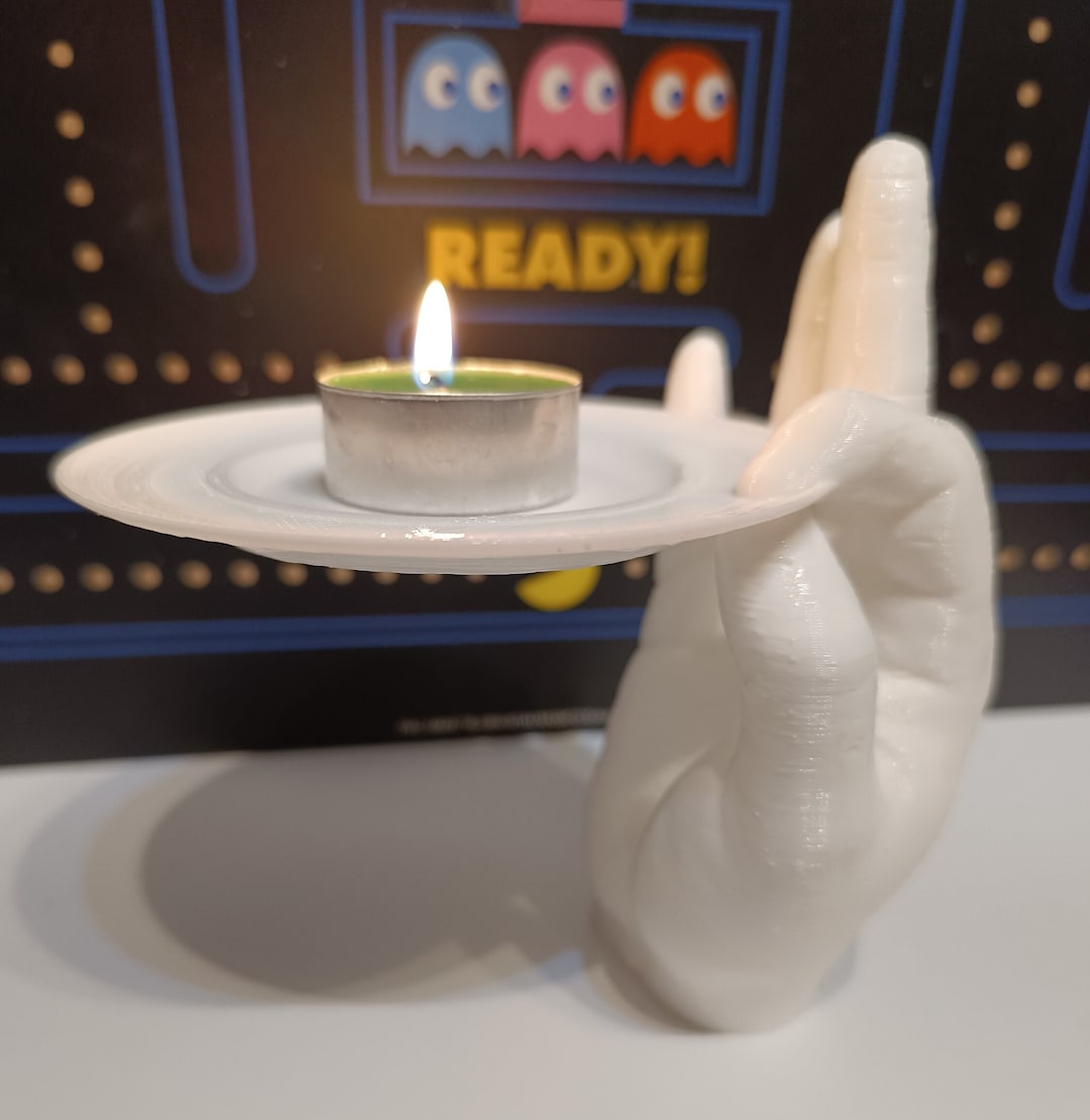 Hand With Floating Tray - 3d Stl Printable - Etsy