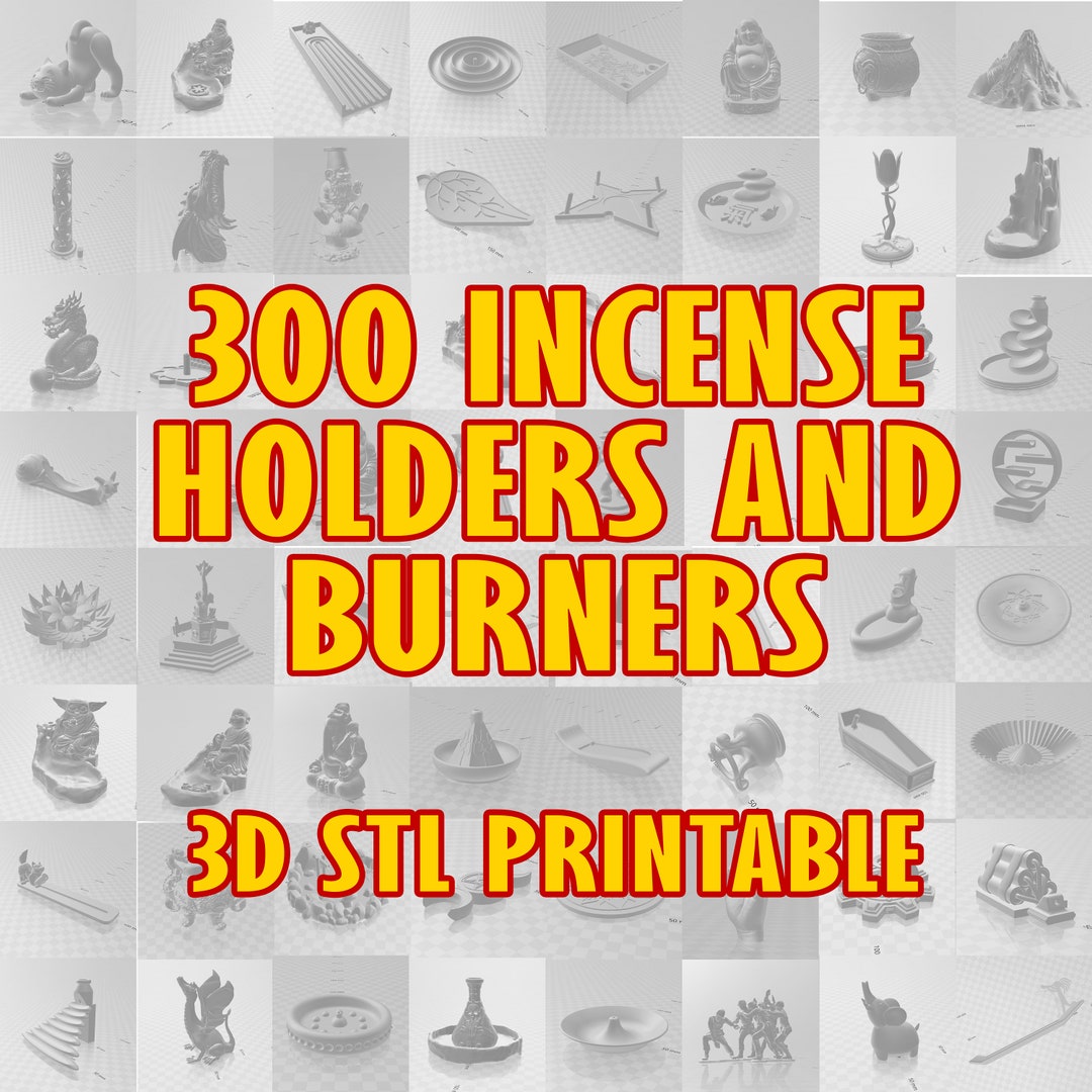 300 Incense Holders and Burners - 3d Stl Printable - Etsy