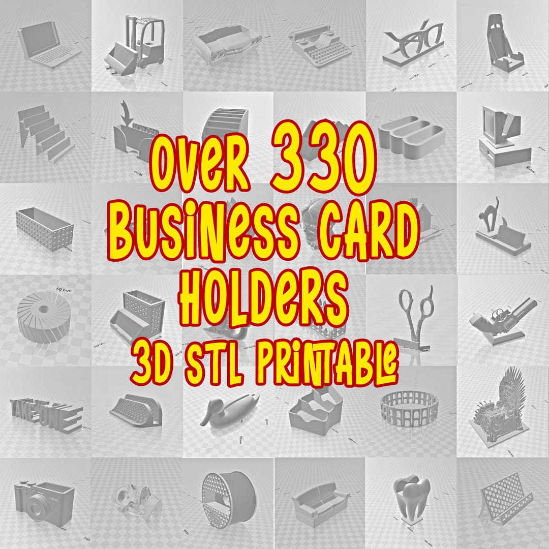 Over 330 Business Card Holders - 3d Stl Printable - Etsy