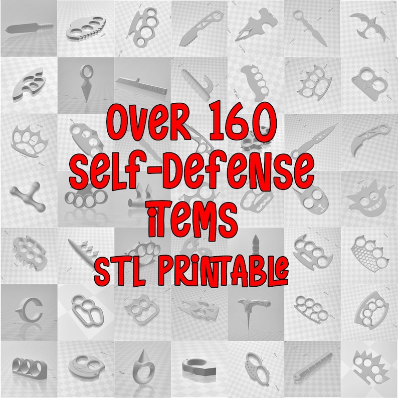 Over 160 Self-defense Items - Stl Printable - Etsy