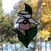 Stained Glass Lady Slipper Flower | Etsy