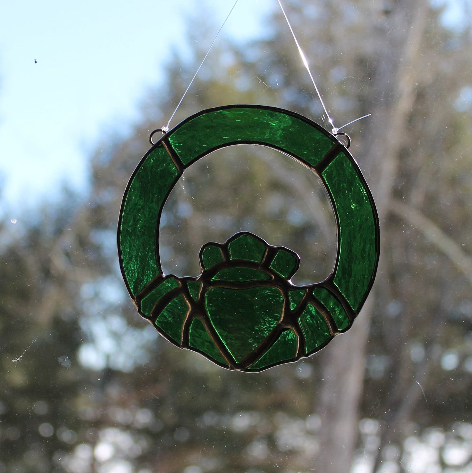 Stained Glass Claddagh | Etsy