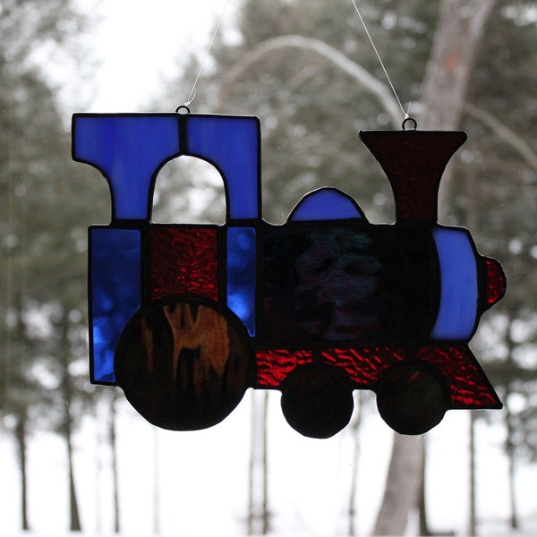 Stained Glass Train - Etsy