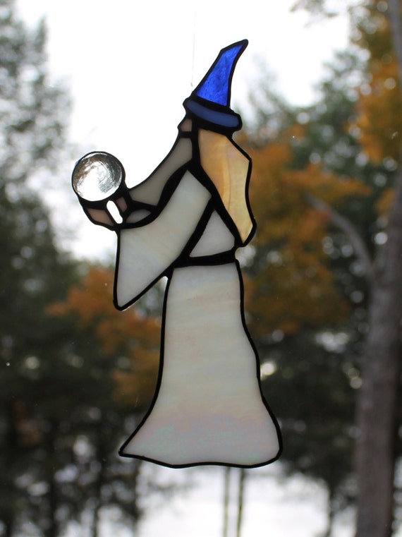 Stained Glass Wizard With Orb - Etsy