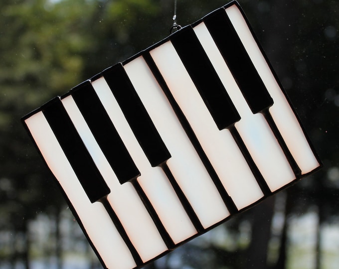 Stained Glass Piano Keys - Etsy