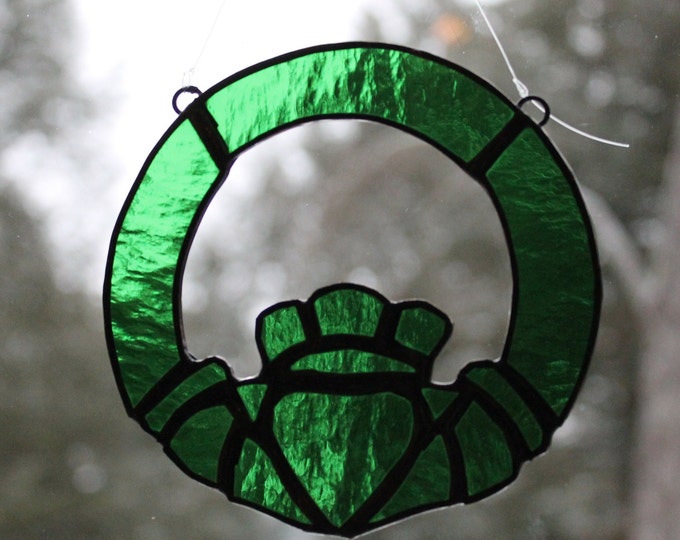 Stained Glass Claddagh - Etsy