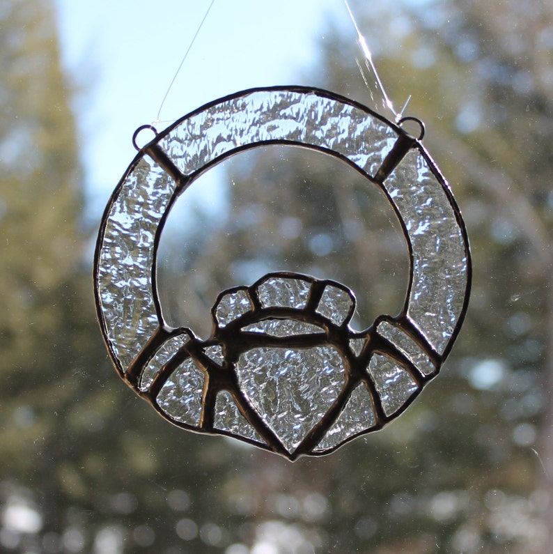 Stained Glass Claddagh - Etsy
