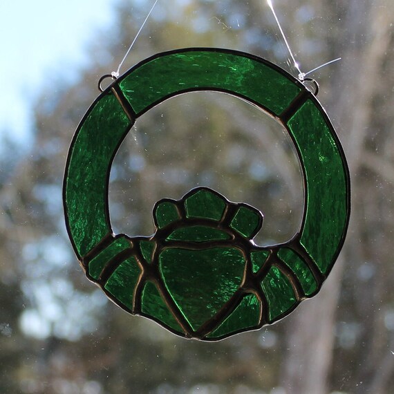 Stained Glass Claddagh - Etsy