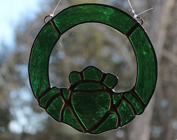 Stained Glass Claddagh - Etsy