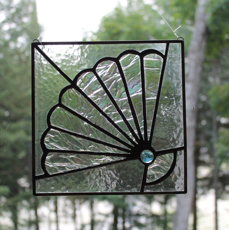 Stained Glass Fan Small Window - Etsy