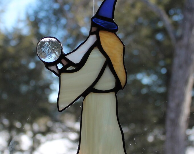 Stained Glass Wizard With Orb - Etsy