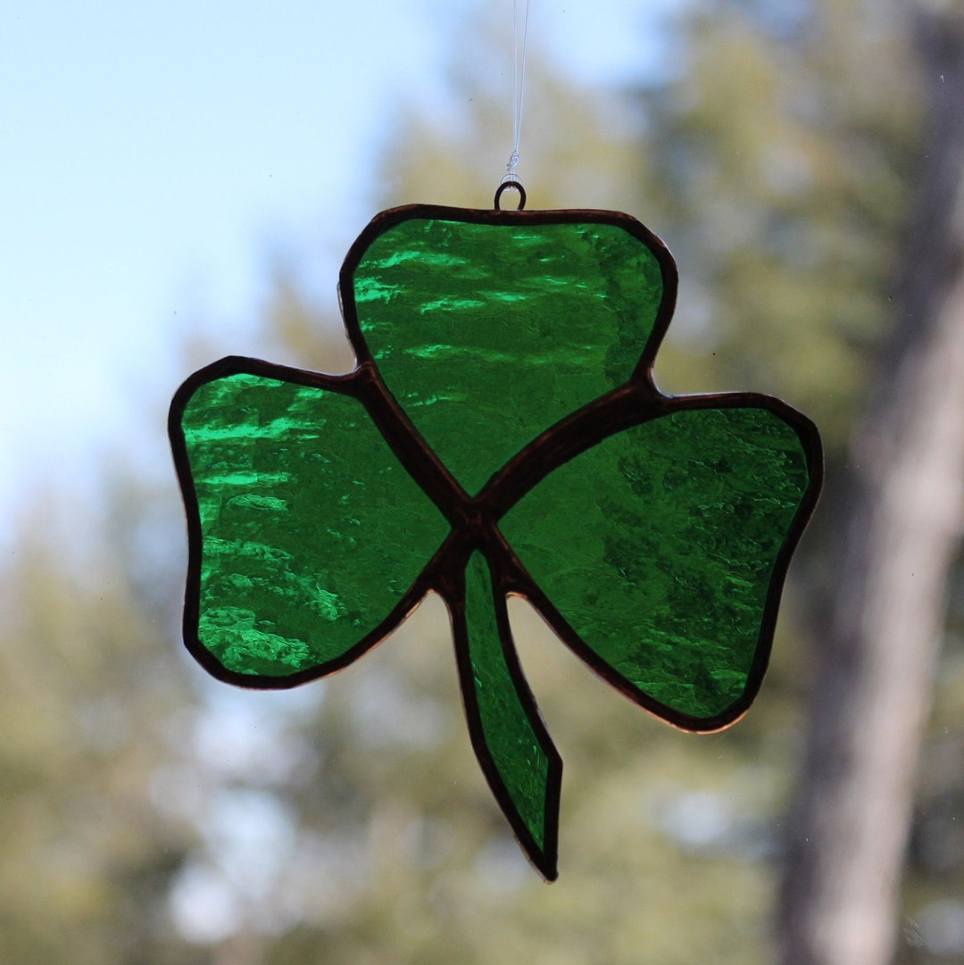 Stained Glass Shamrock - Etsy