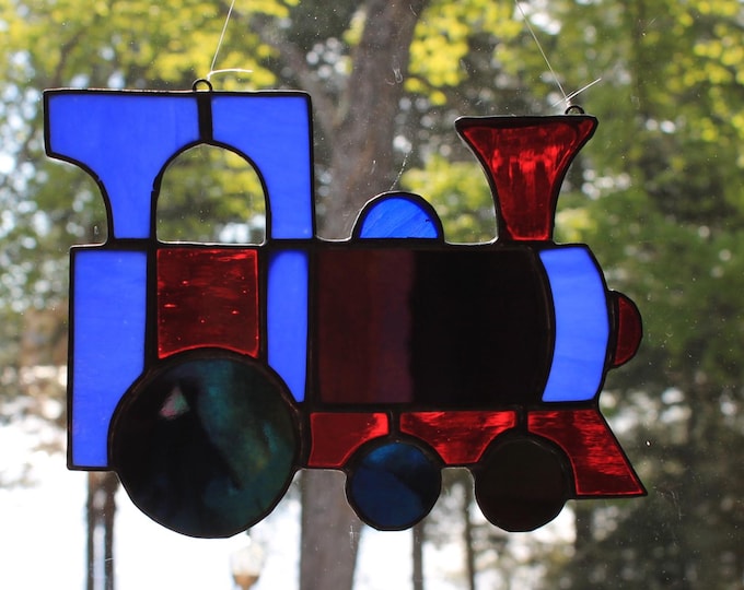 Stained Glass Steam Engine Locomotive Train - Etsy
