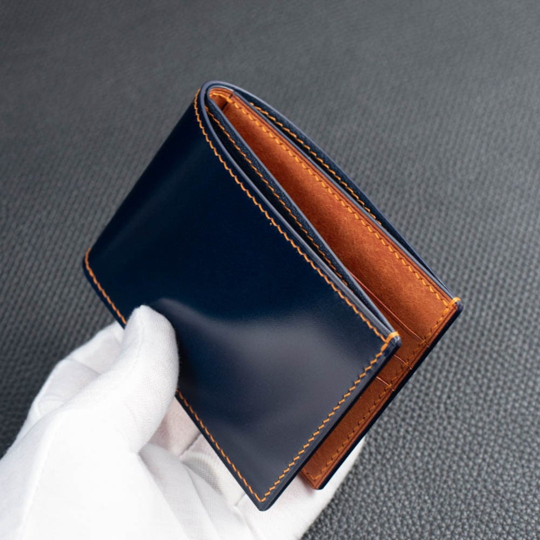 CUSTOM Shell Cordovan Wallet / Cordovan Leather Bilfold / Vegetable ...