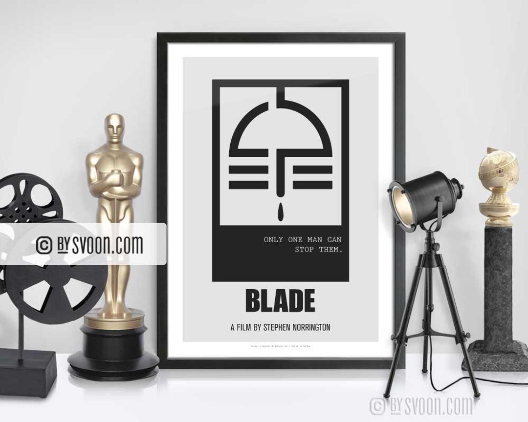 Blade Print, Alternative Movie Poster, Vampire Hunter, Bloodthirst ...