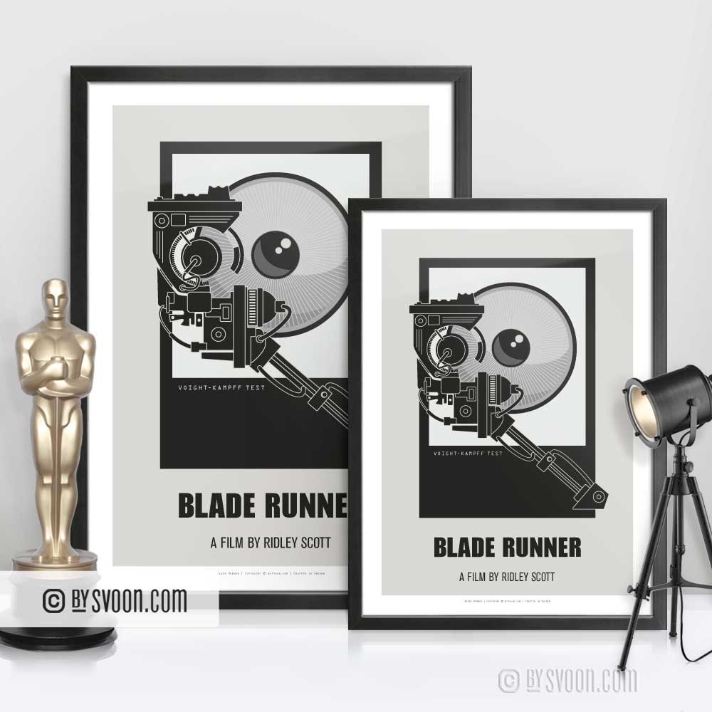 Blade Runner Print Alternative Movie Poster Voight-kampff - Etsy