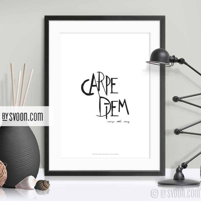 Carpe Diem Poster - Etsy