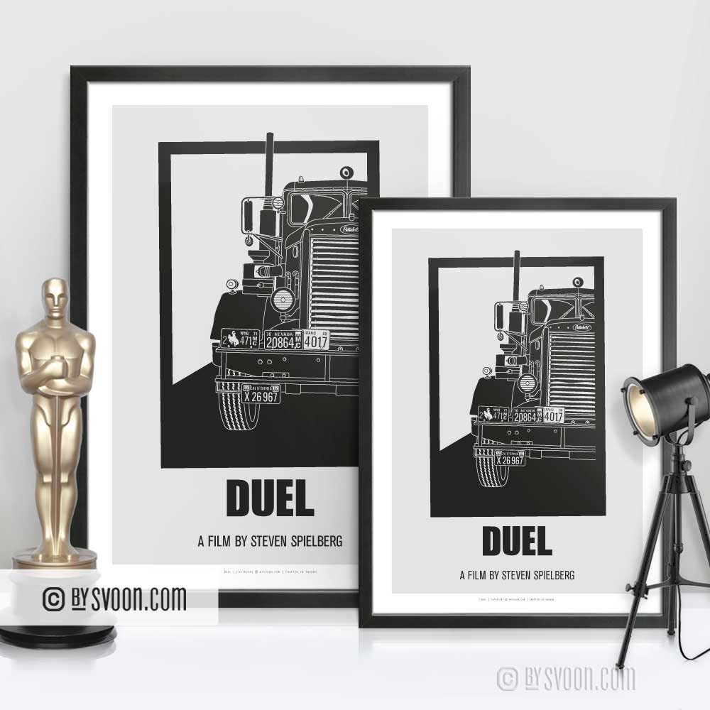 Duel Print, Alternative Movie Poster, Killer Truck, Anonymous Trucker ...