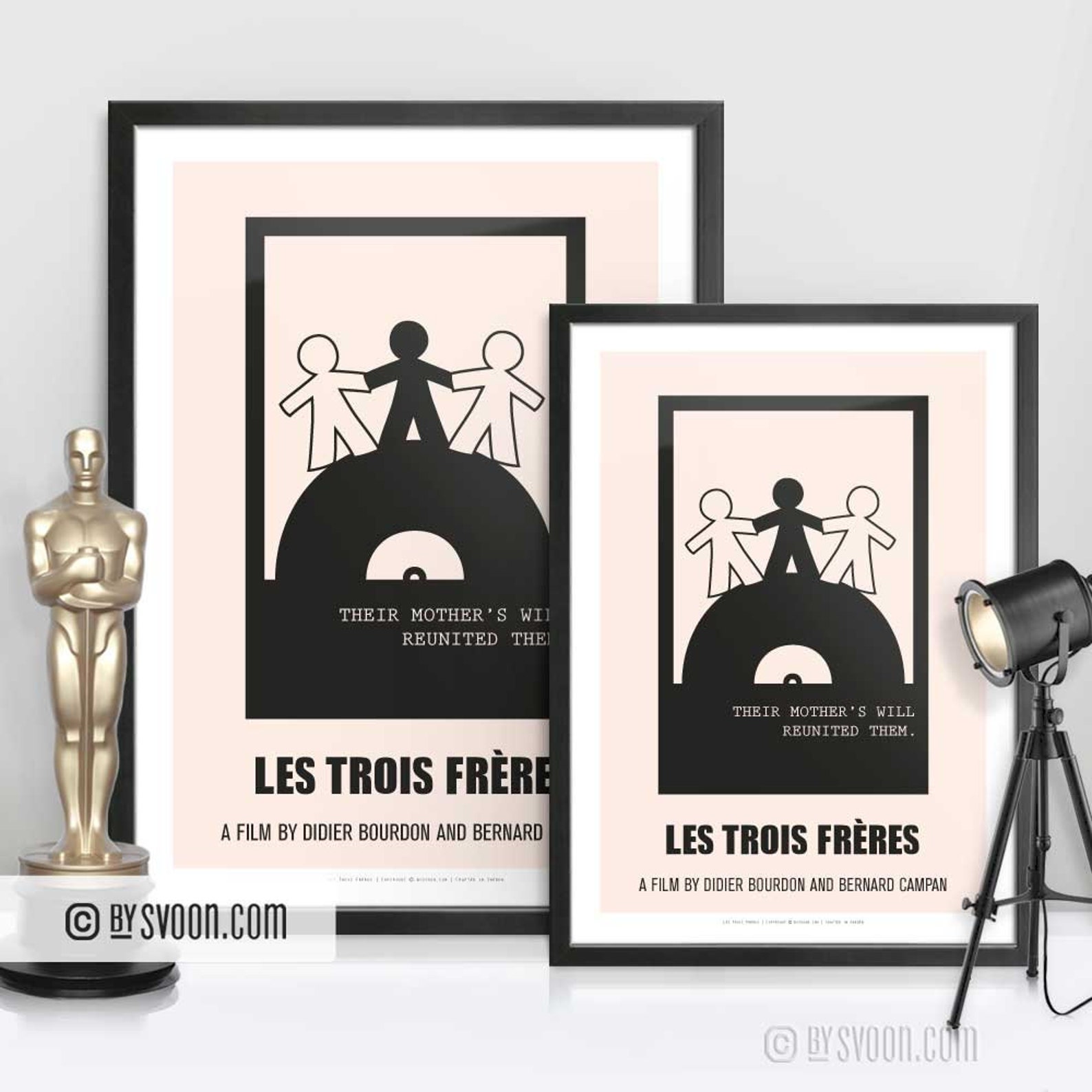 Les Trois Frères Print Alternative Movie Poster the Three - Etsy