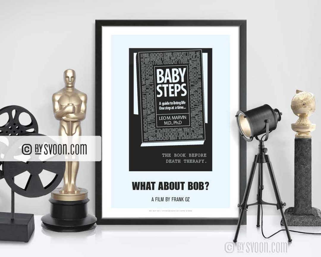 What About Bob Print, Baby Steps, Alternative Movie Poster, Minimal ...