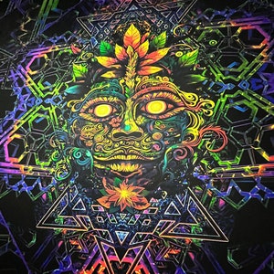 Art Print on Lycra Sacral Medicine - Psychedelic Canvas UV Spiritual ...
