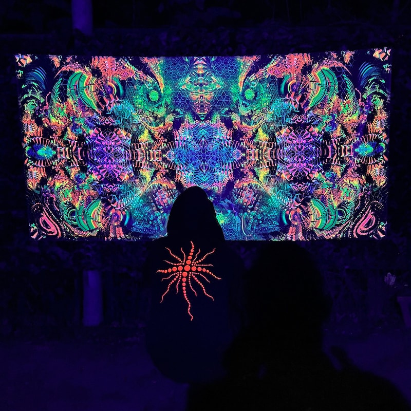 Psychedelic Tapestry - Etsy