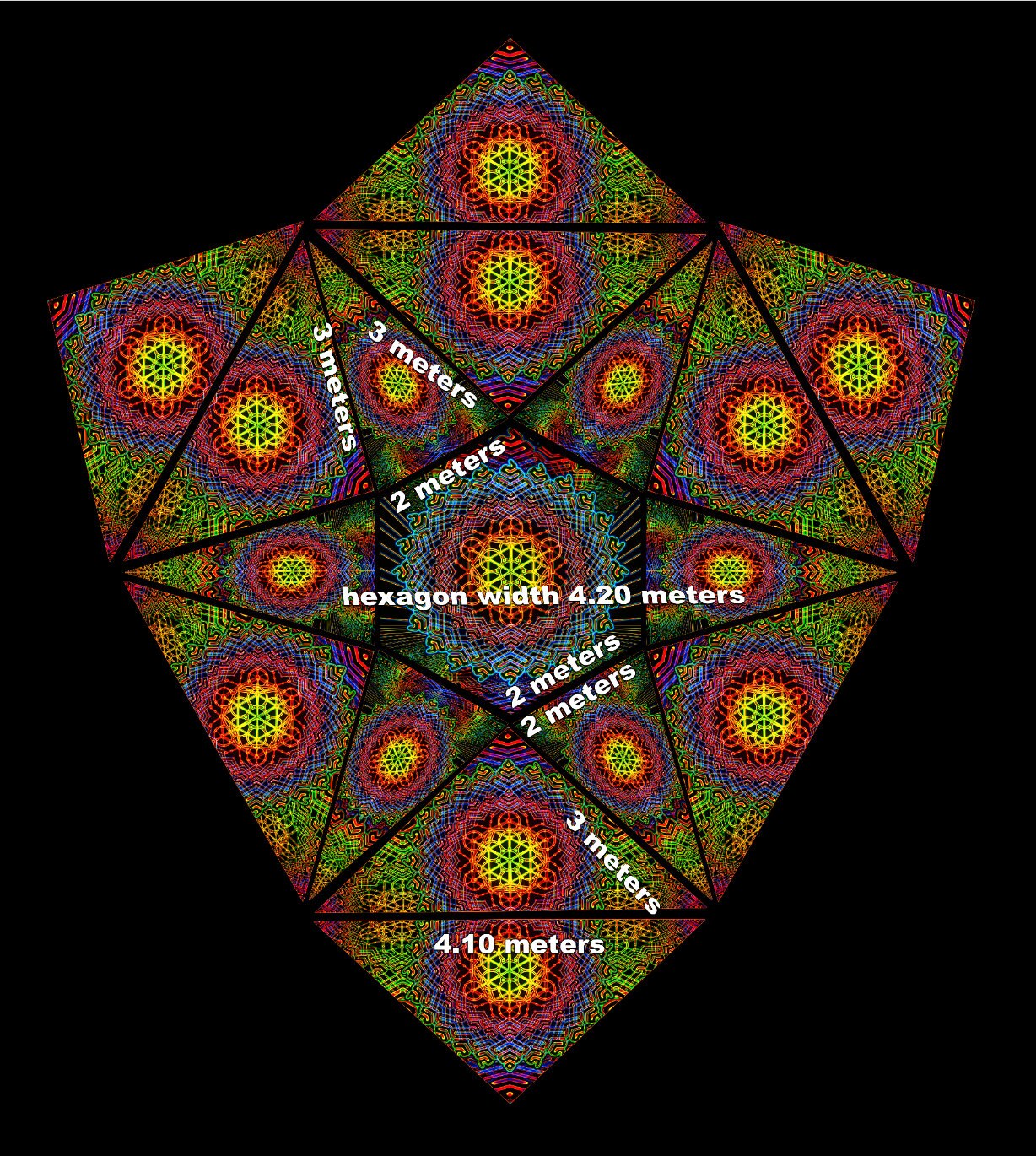 UV Reactive Set Personal Order Canopy or Dj Stage - Etsy