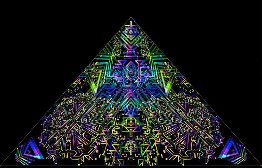 UV Decor for DJ Booth - Sacral Blue Dj Stage - Psychedelic Party ...