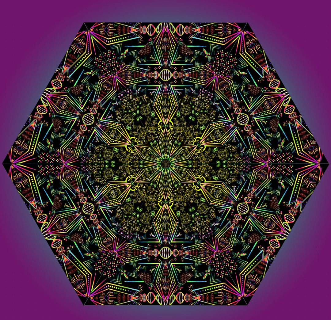 Uv-reactive Psychedelic Canopy, Festival Stage Design, Lycra Ceiling ...