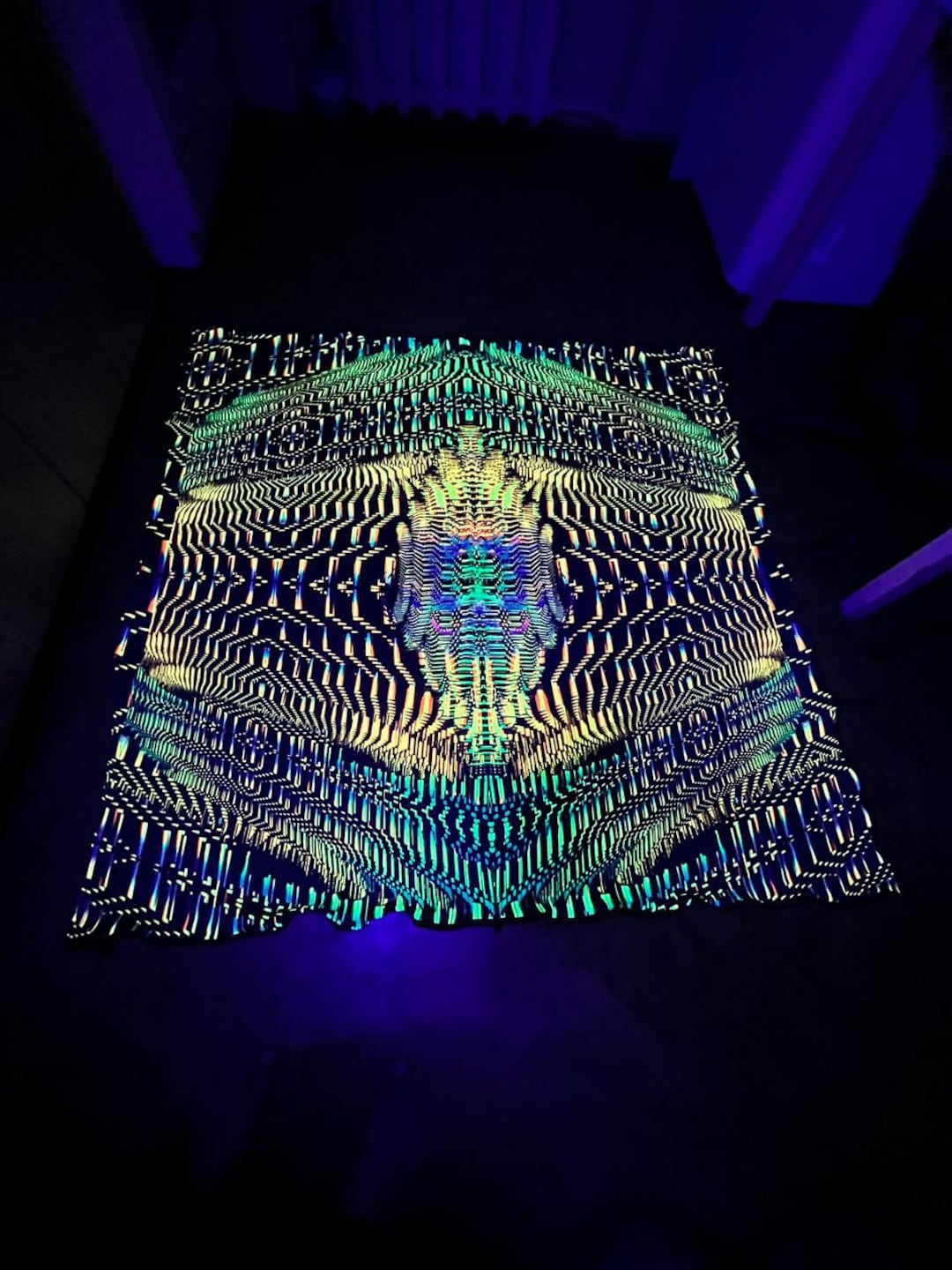 Lycra Supplex Prints, Optical Neon Trippy Tapestry, Psytrance Deko ...