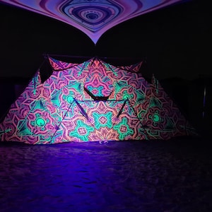 Uv-reactive Decoration Stage FRACTALIUS EYE Psychedelic Blacklight ...