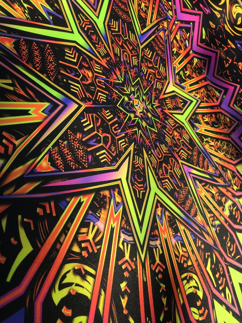 Uv-reactive Backdrop Sunflower Art Fluorescent Tapestry - Etsy