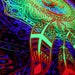Uv Backdrop OHM Uv Reactive Trippy Tapestry Glow Party - Etsy