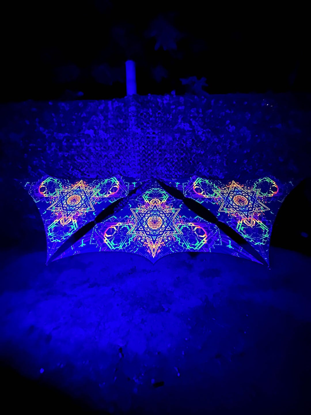 DJ Stage Merkaba Hyperspace Triangles Psychedelic Art, Uv Reactive ...