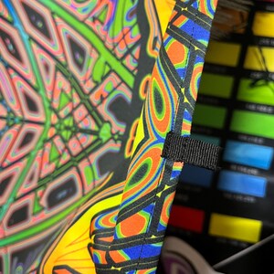 UV Psychedelic Backdrop Tapestry for Glow Party - Trippy Blacklight ...