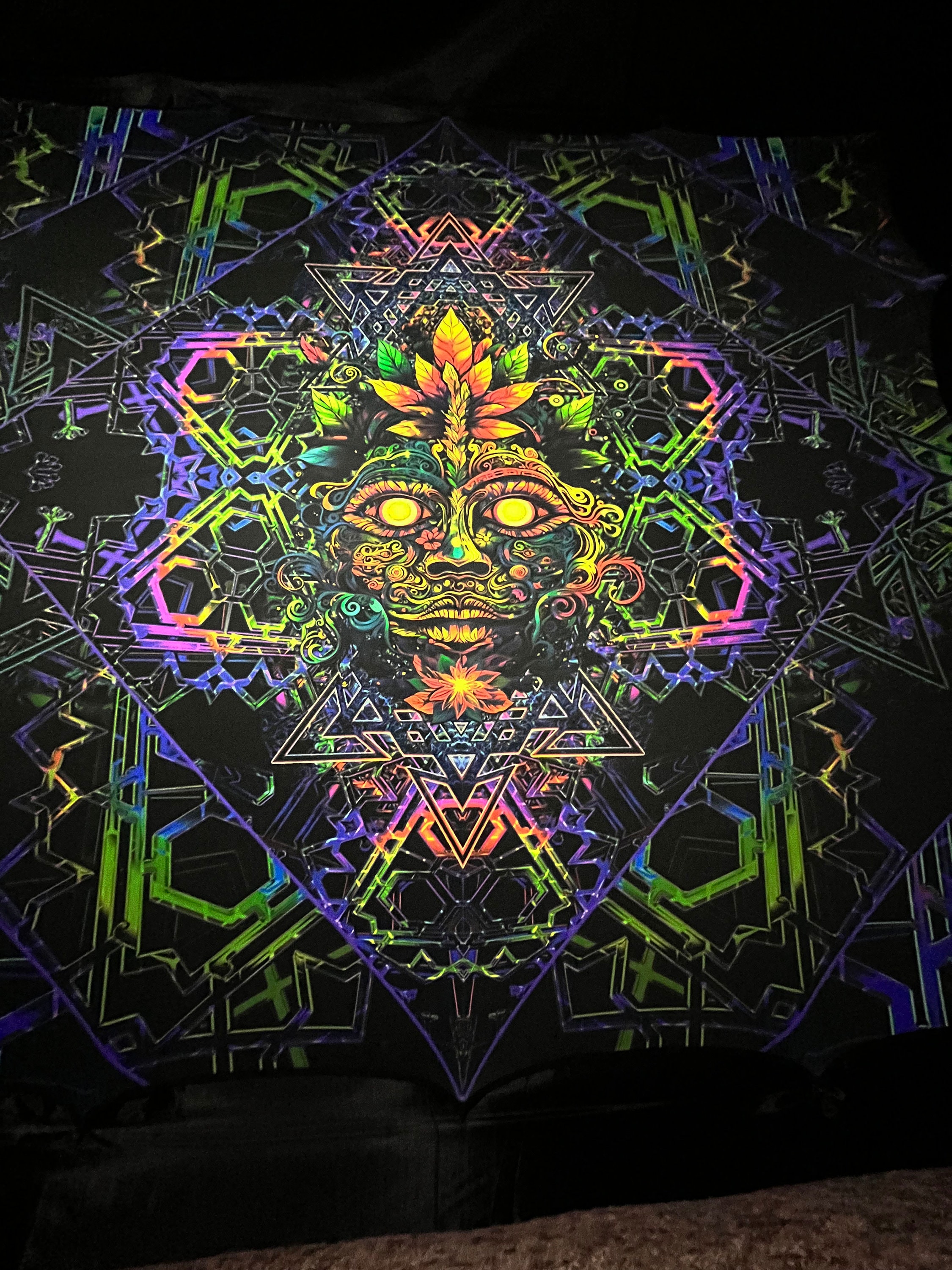 Sacral Medicine Art Print – UV Psychedelic Trance, Sacred Geometry ...
