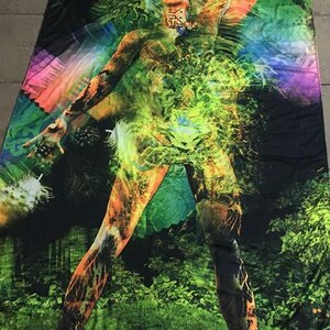 UV Reactive Psychedelic Backdrop Blacklight Tapestry - Aura Man ...