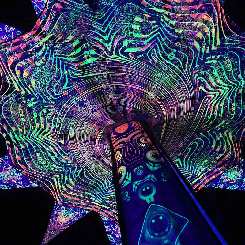 Psychedelic Canopy - Etsy