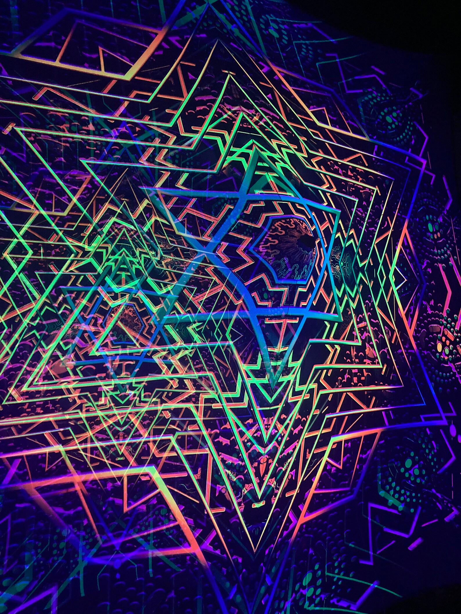 Metatron UV Canopy Sacred Geometry, Biflex Stretch Fabric + Mesh ...