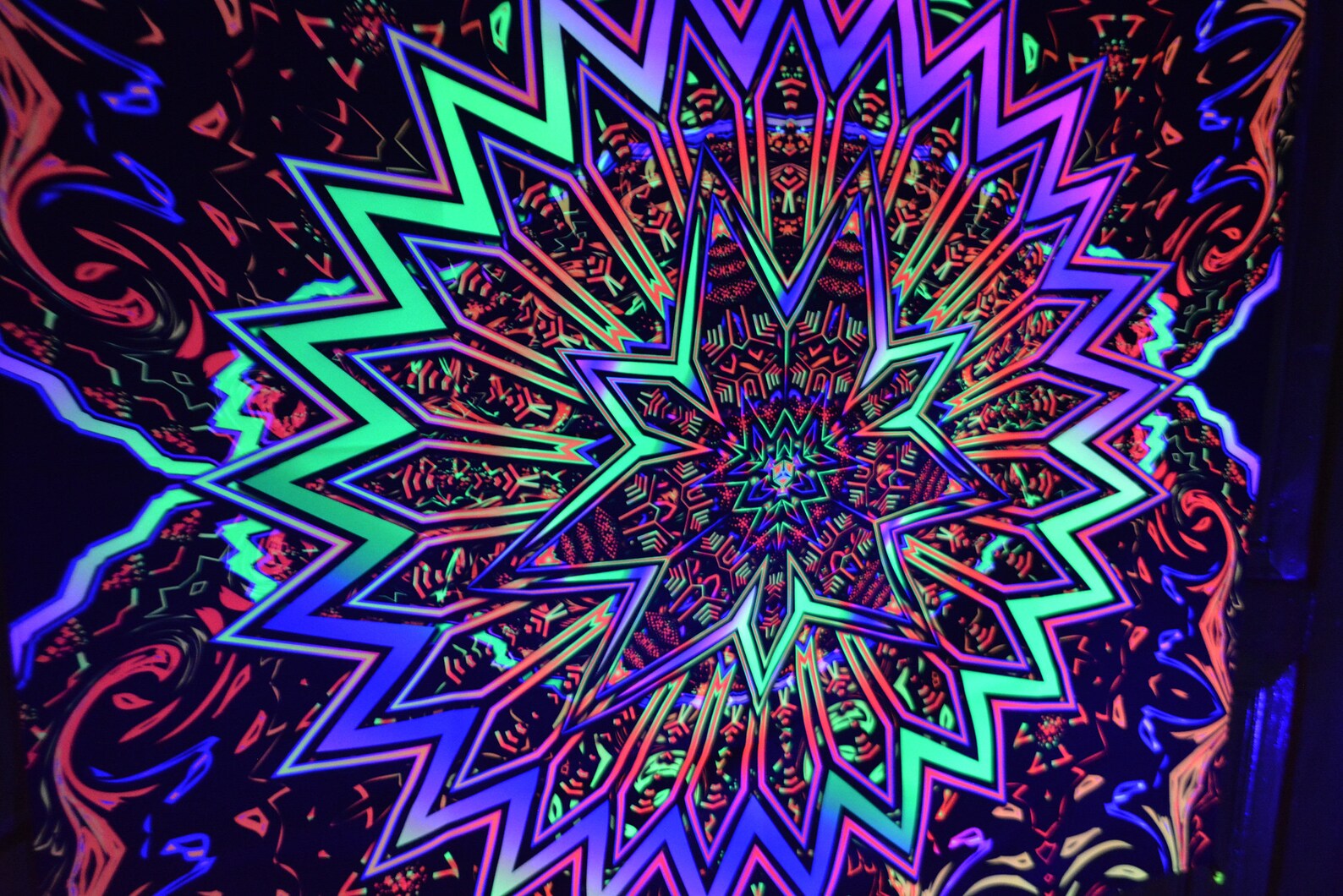 Uv-reactive Backdrop Sunflower Art Fluorescent Tapestry - Etsy