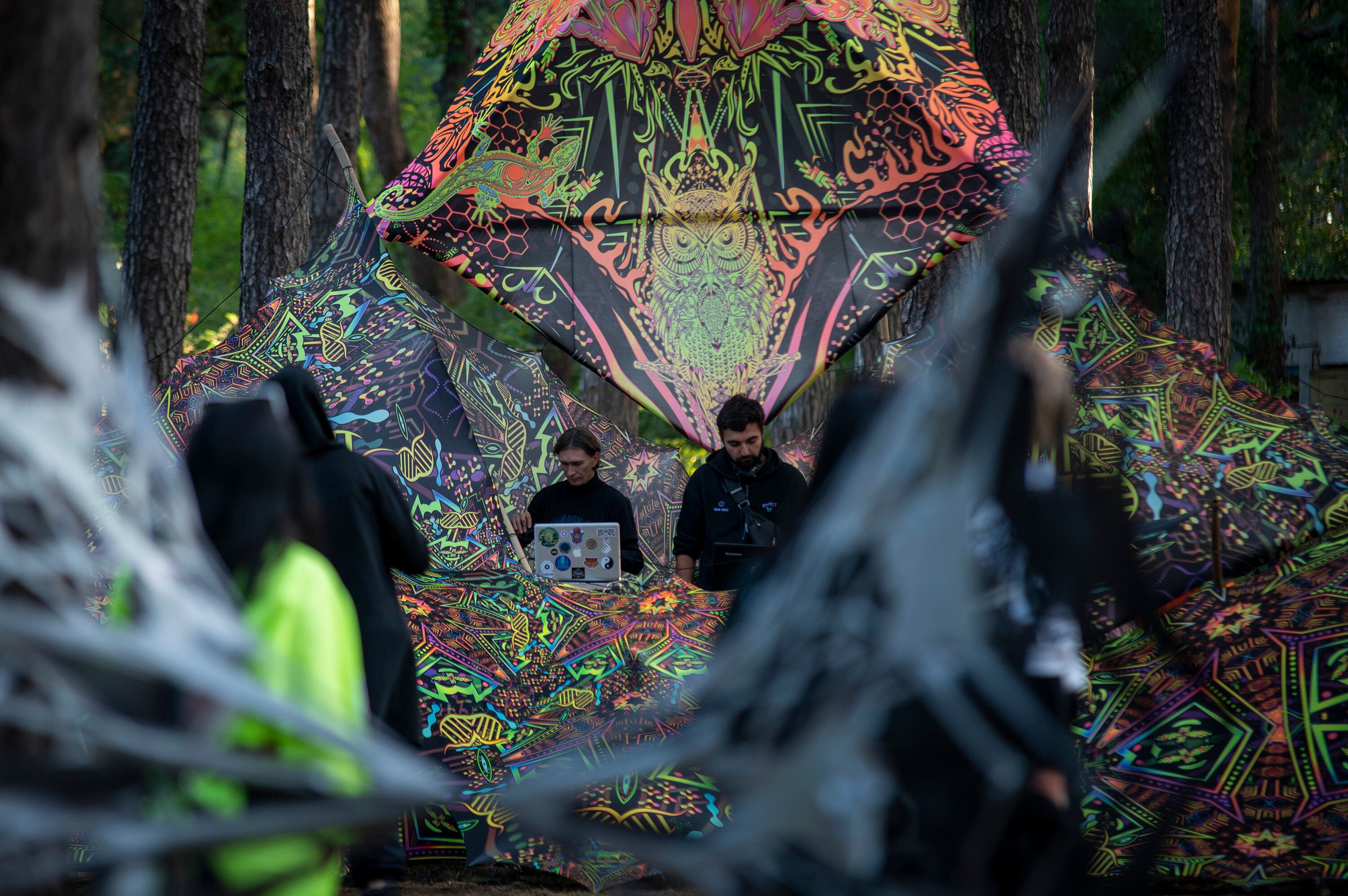 UV Psychedelic Decoration Stage Design Tribal Chama - Etsy