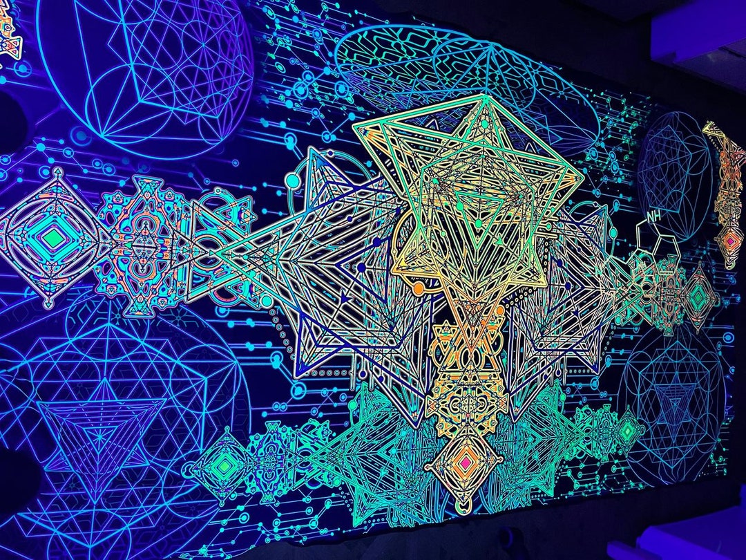 Lycra Supplex Prints, UV Reactive Fluorescent Ceiling Decor - METATRON ...