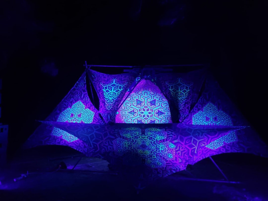 DJ Stages - Atlant Star - UV Psychedelic Decoration, Fluorescent Canopy ...