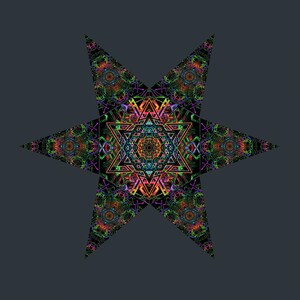 Festival Canopy Metatron Cube Sacred Geometry Art, UV Reactive ...