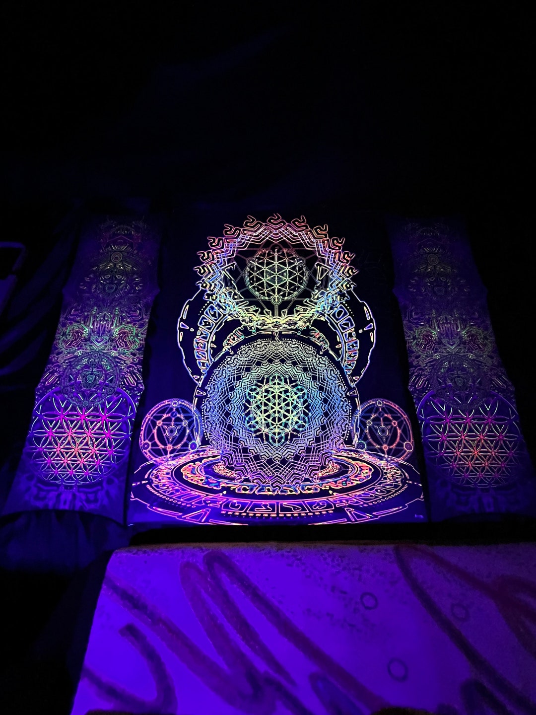 Metatron Flowers Set - Psychedelic Canvas UV: Sacred Geometry and ...