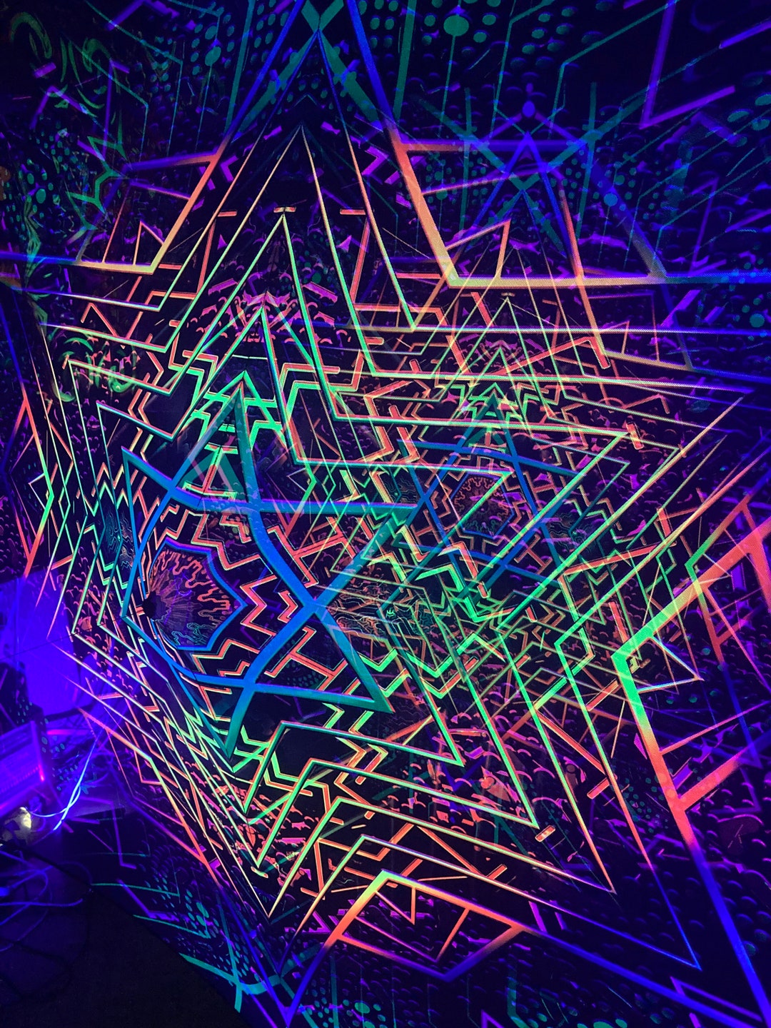 Metatron UV Canopy Sacred Geometry, Biflex Stretch Fabric + Mesh ...