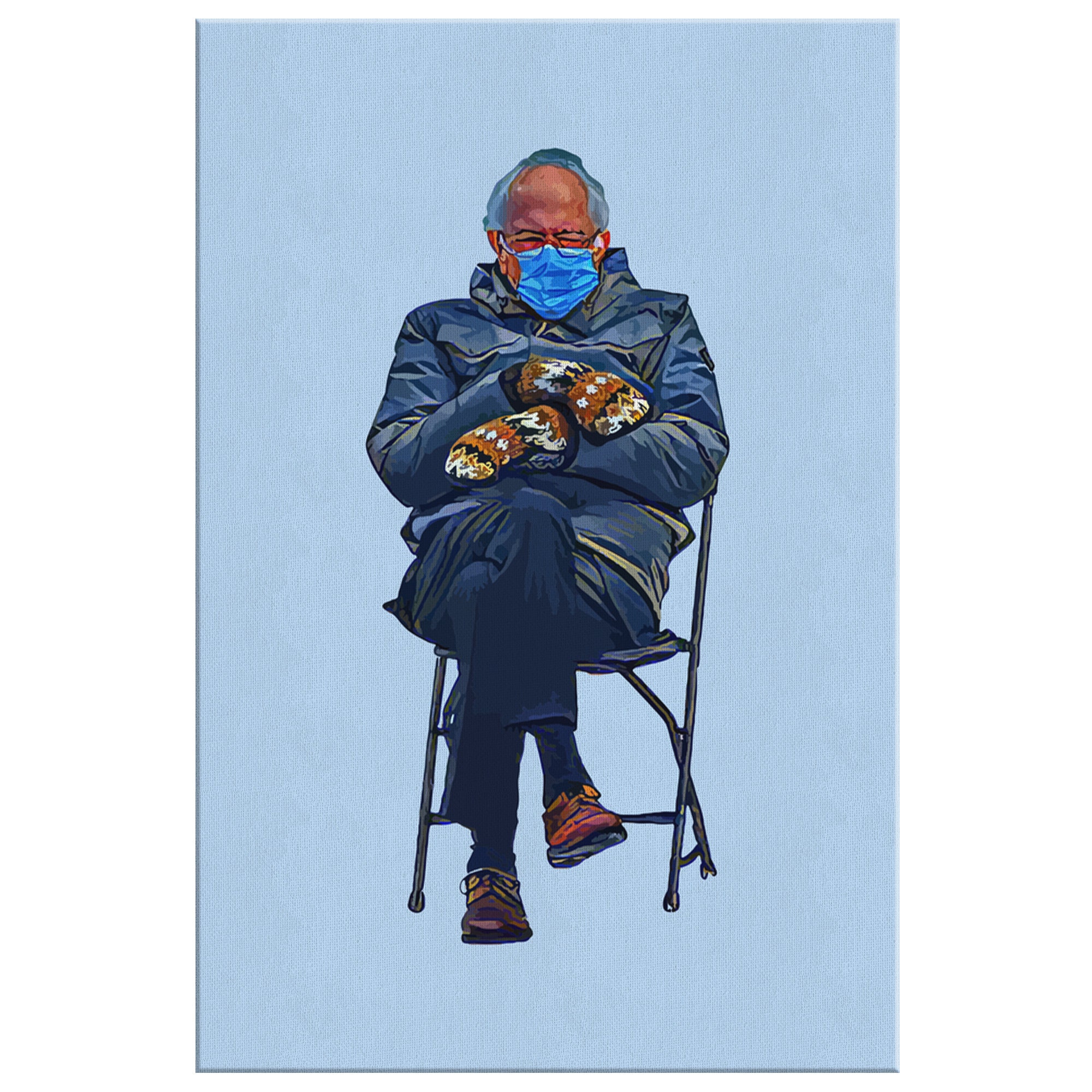 Bernie Sanders Mittens at the Inauguration [wall Art] - Etsy