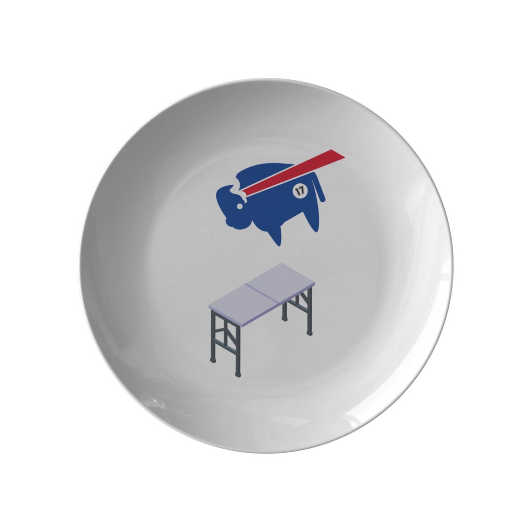 Buffalo Bills Plates — Table Jump - Etsy