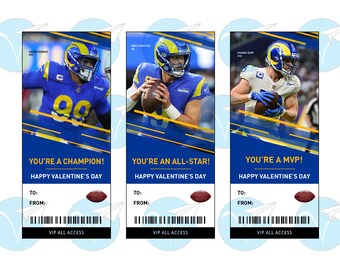 Rams Nfl Birthday Card - Etsy